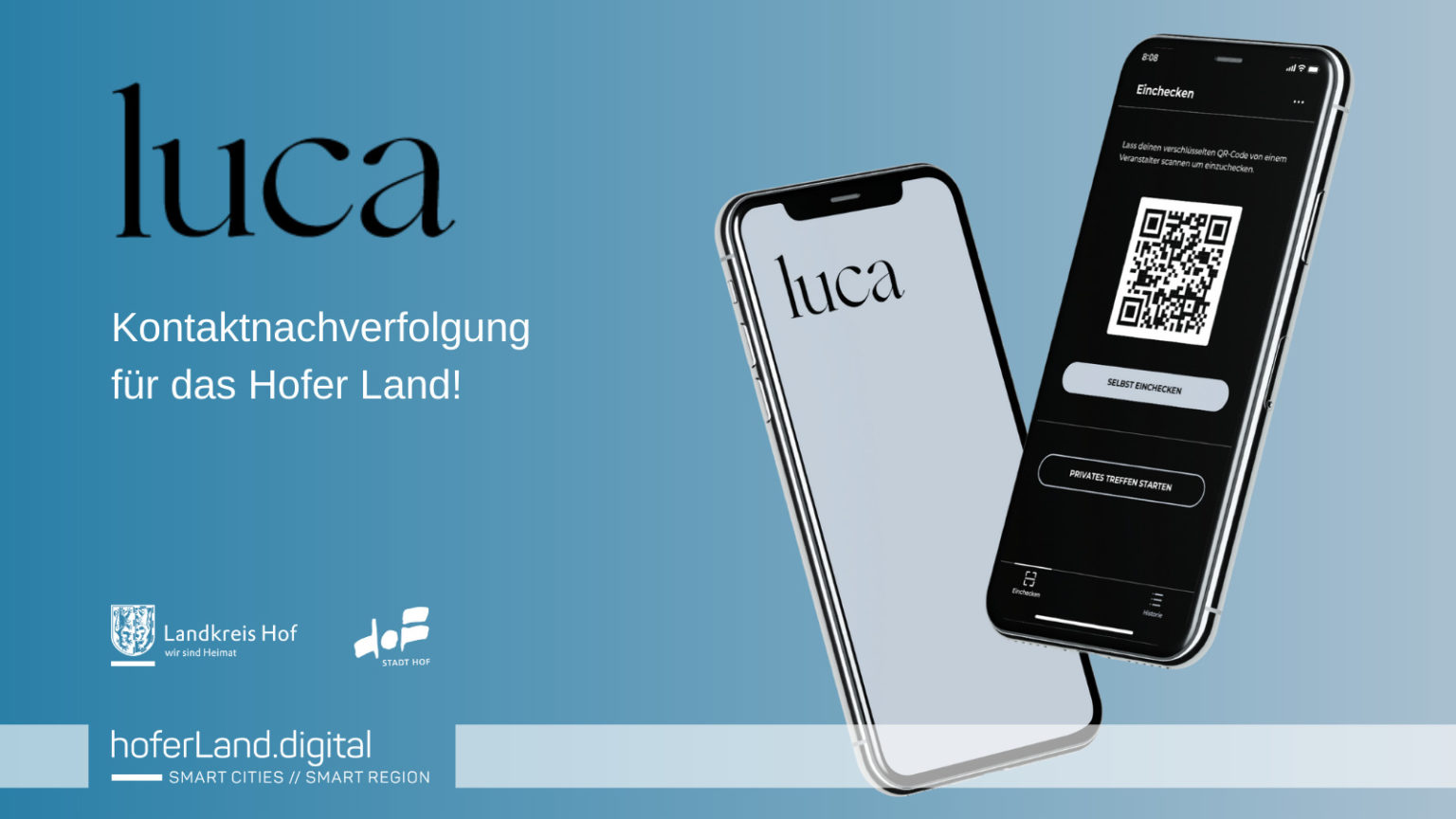 Die luca App für das Hofer Land - hoferLand.digital
